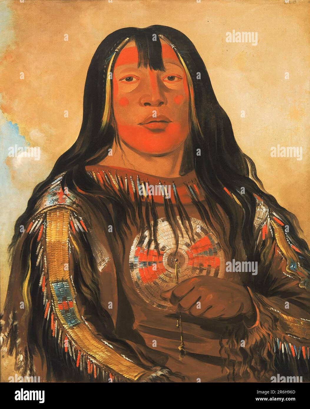 Peh-tó-pe-kiss, Eagle's Ribs, a Piegan Chief. oil on canvas. Date: 1832 ...