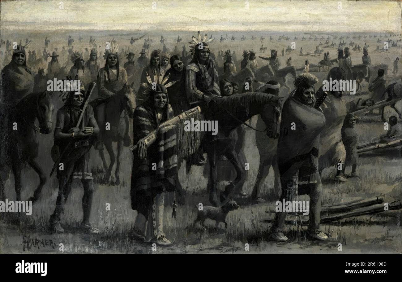 Native american migration 19th century hi-res stock photography and ...