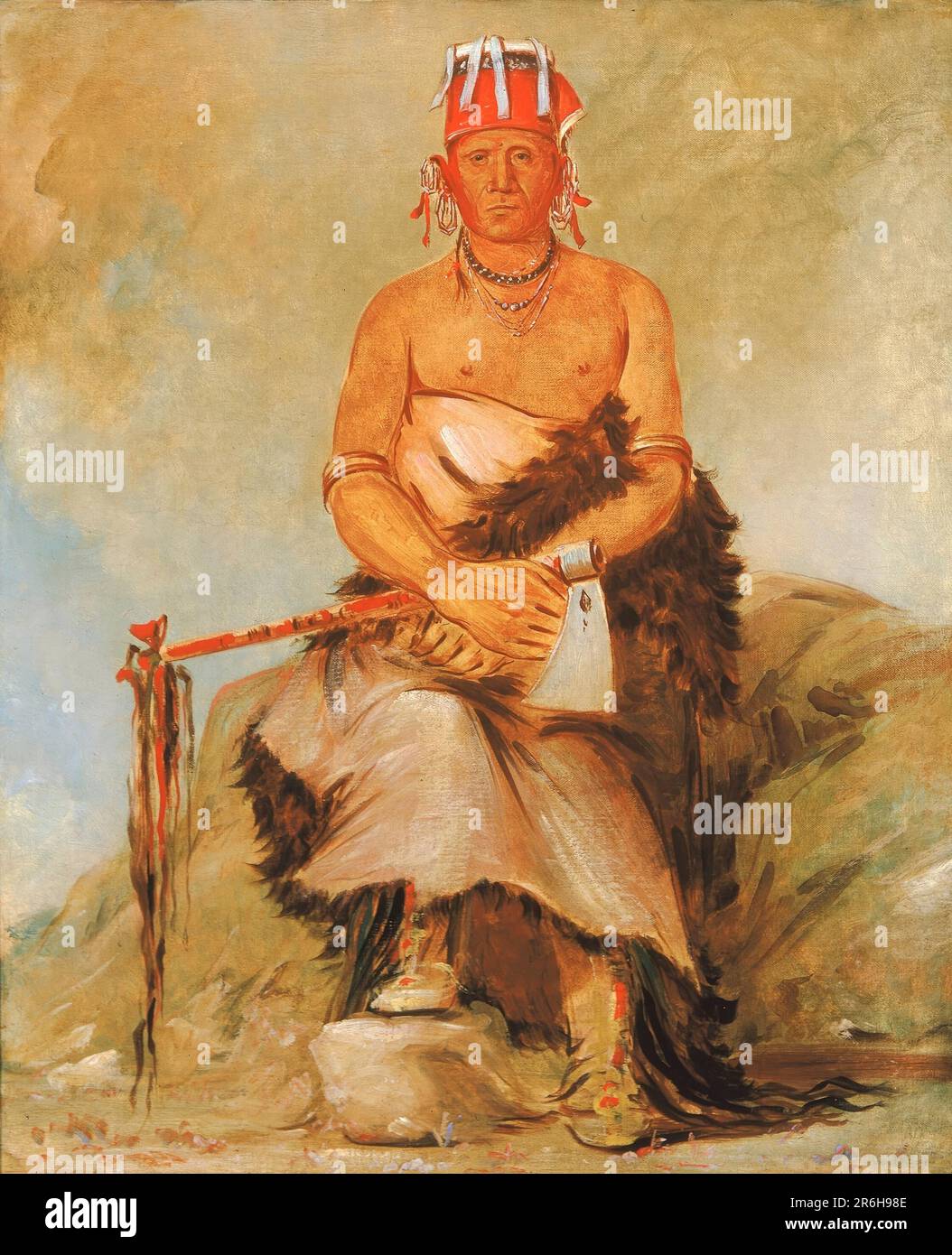 A'h-sha-la-cóots-ah, Mole in the Forehead, Chief of the Republican ...