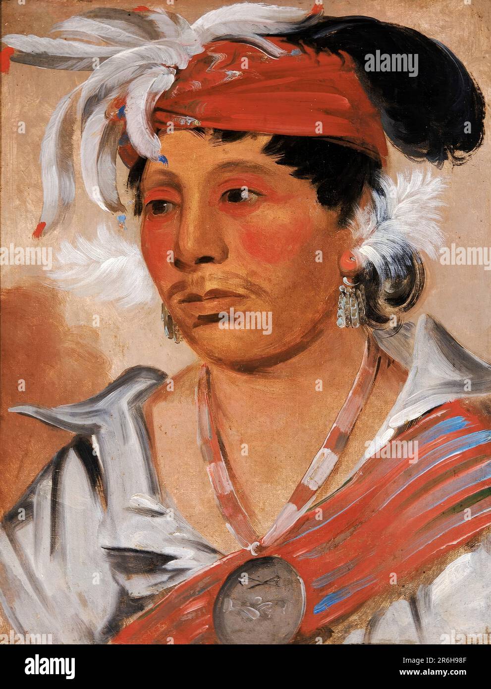 String, a Renowned Warrior. oil on canvas. Date: 1831. Museum ...