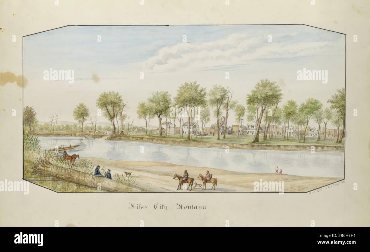 Miles City, Montana. Date: 1879. Watercolor on paper. Museum ...