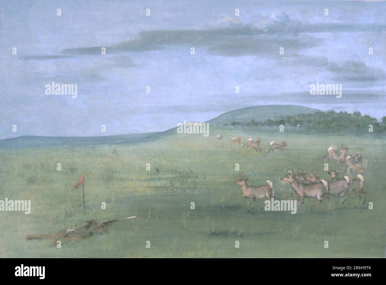 Antelope Shooting, Decoyed Up. oil on canvas. Date: 1832-1833. Museum ...