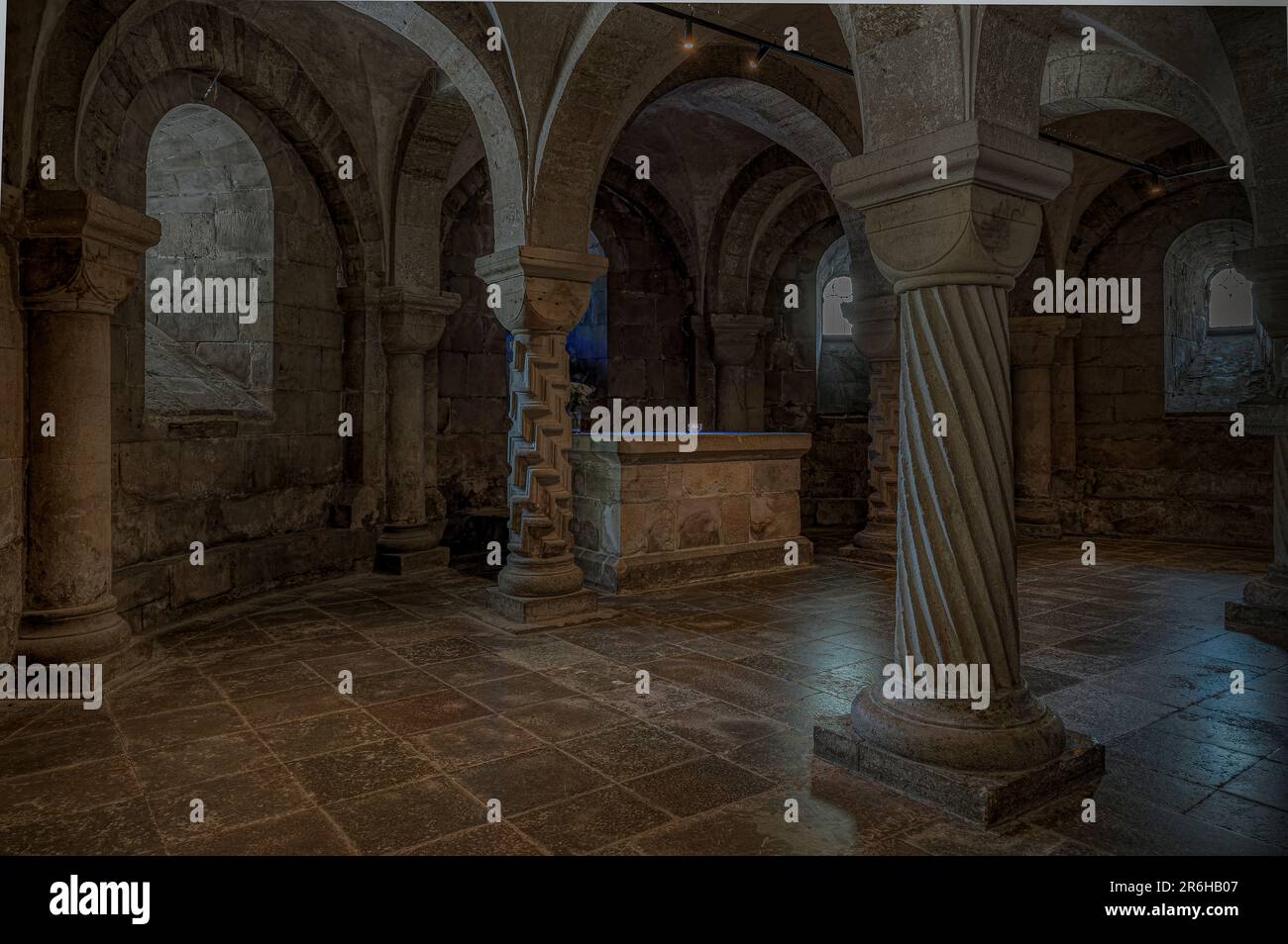 The altar in the crypt of Lund Cathedral inaugurated the 30th of June ...