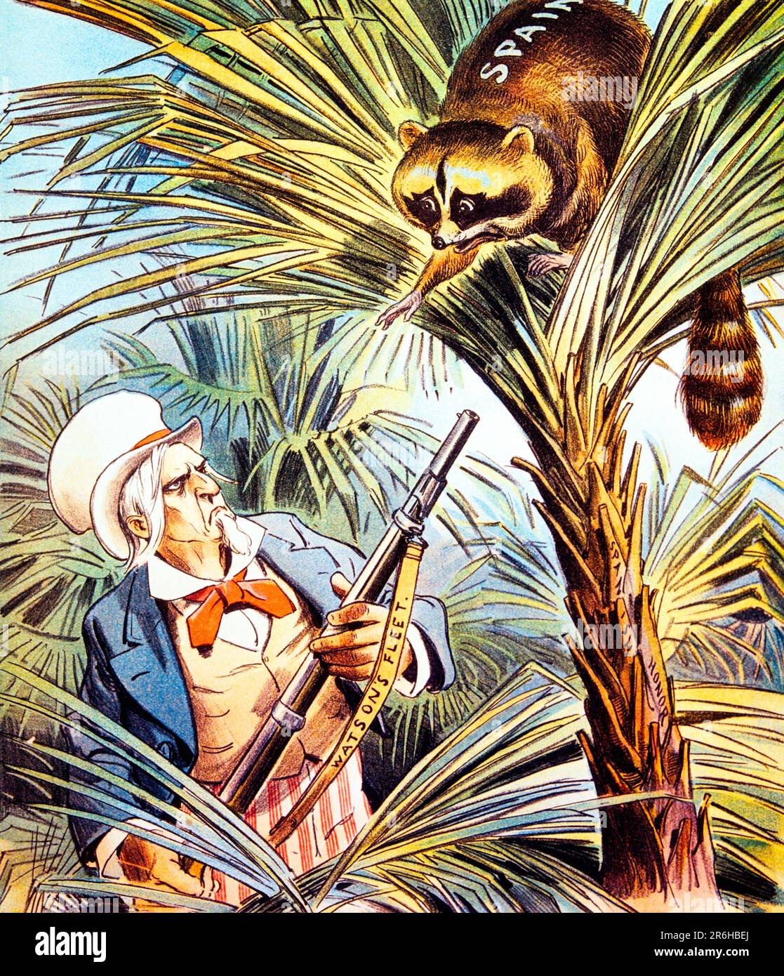 Spanish American War Political Cartoons In Color