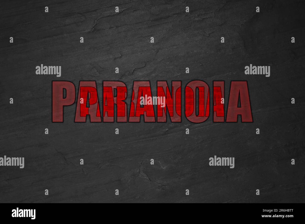 Mental disorder. Words Paranoia on black stone background Stock Photo ...