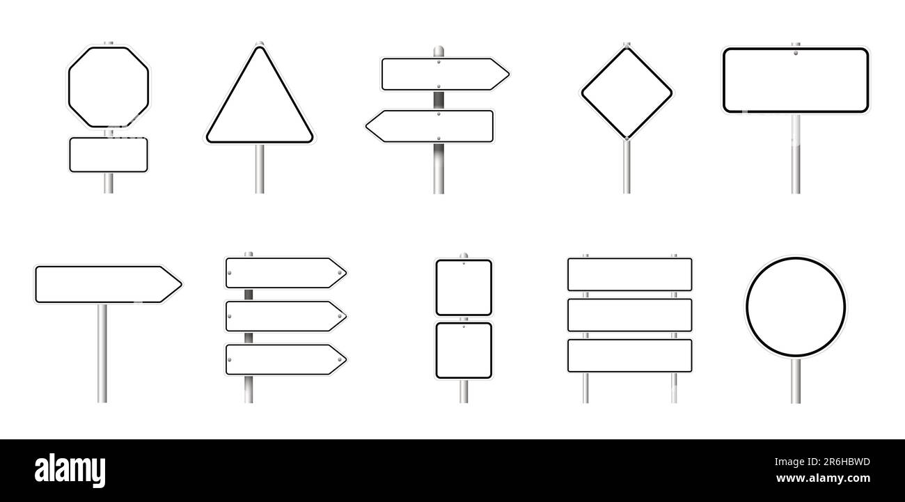 Blank Road Signs Test
