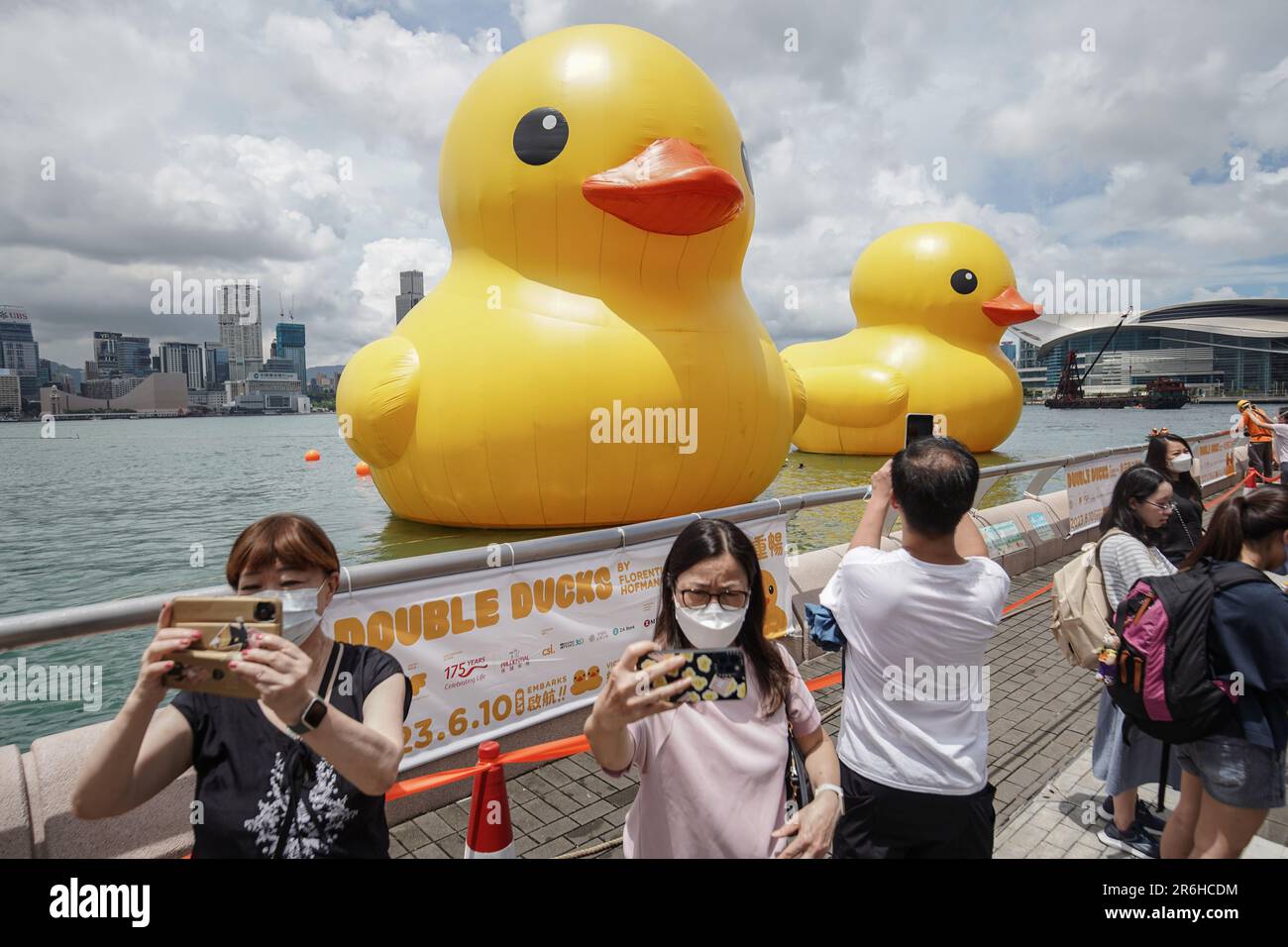 Hong Kong, Hong Kong. 09th June, 2023. People take photos in front of ...