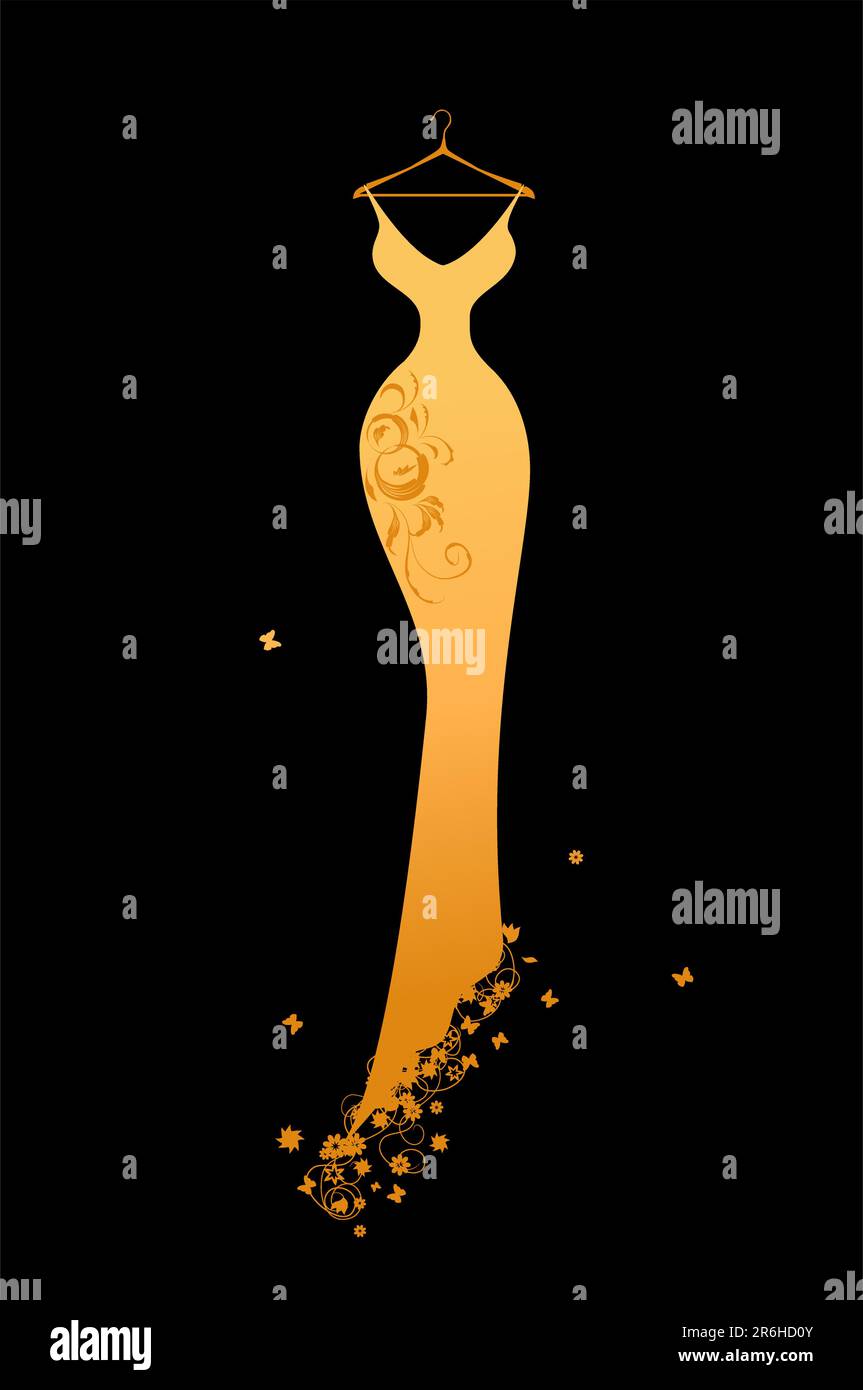 Ball gown fashion Stock Vector Images - Alamy