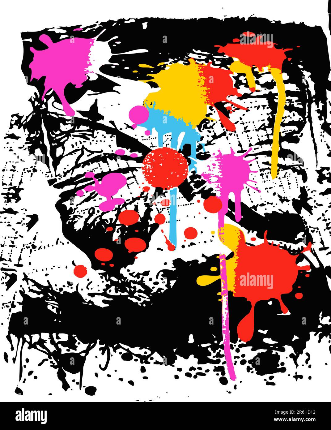 ink splatter texture design Stock Vector Image & Art - Alamy