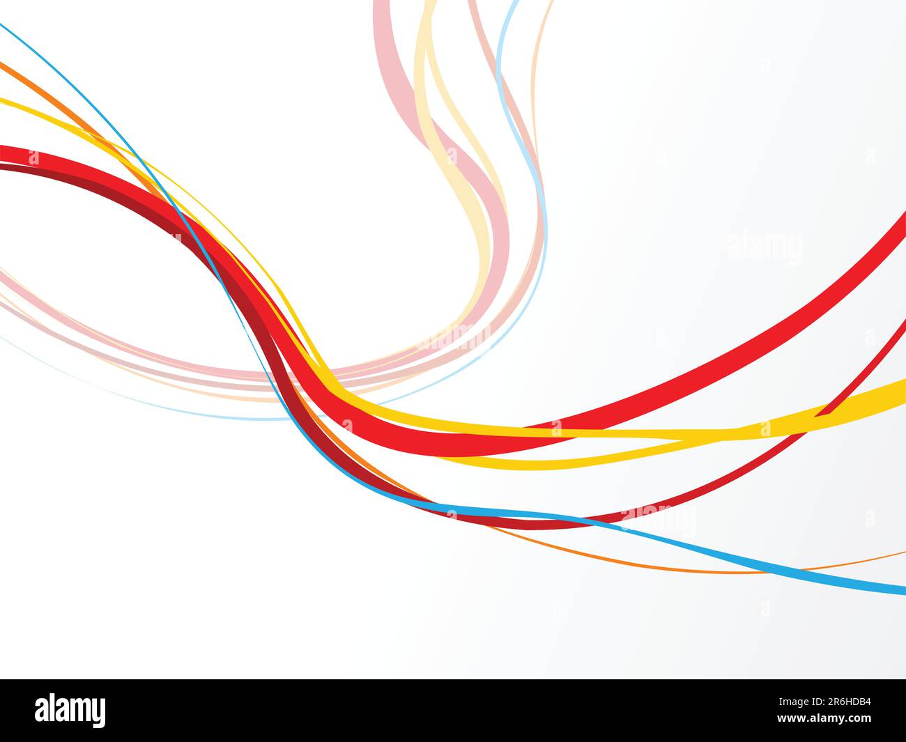 abstract colourful rainbow wave lines with blank space of sample text ...