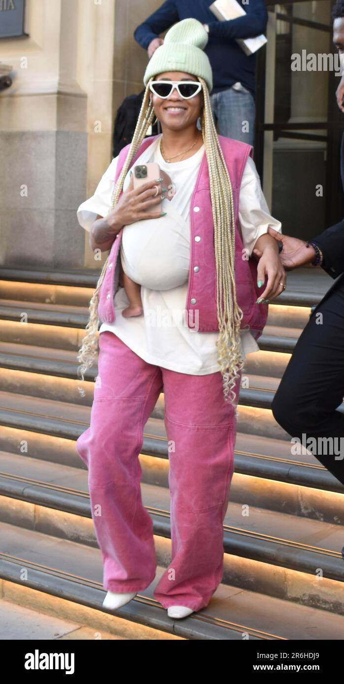 London, UK. Martica ‘Fat’ Nwigwe leaves her hotel to gp to the ...