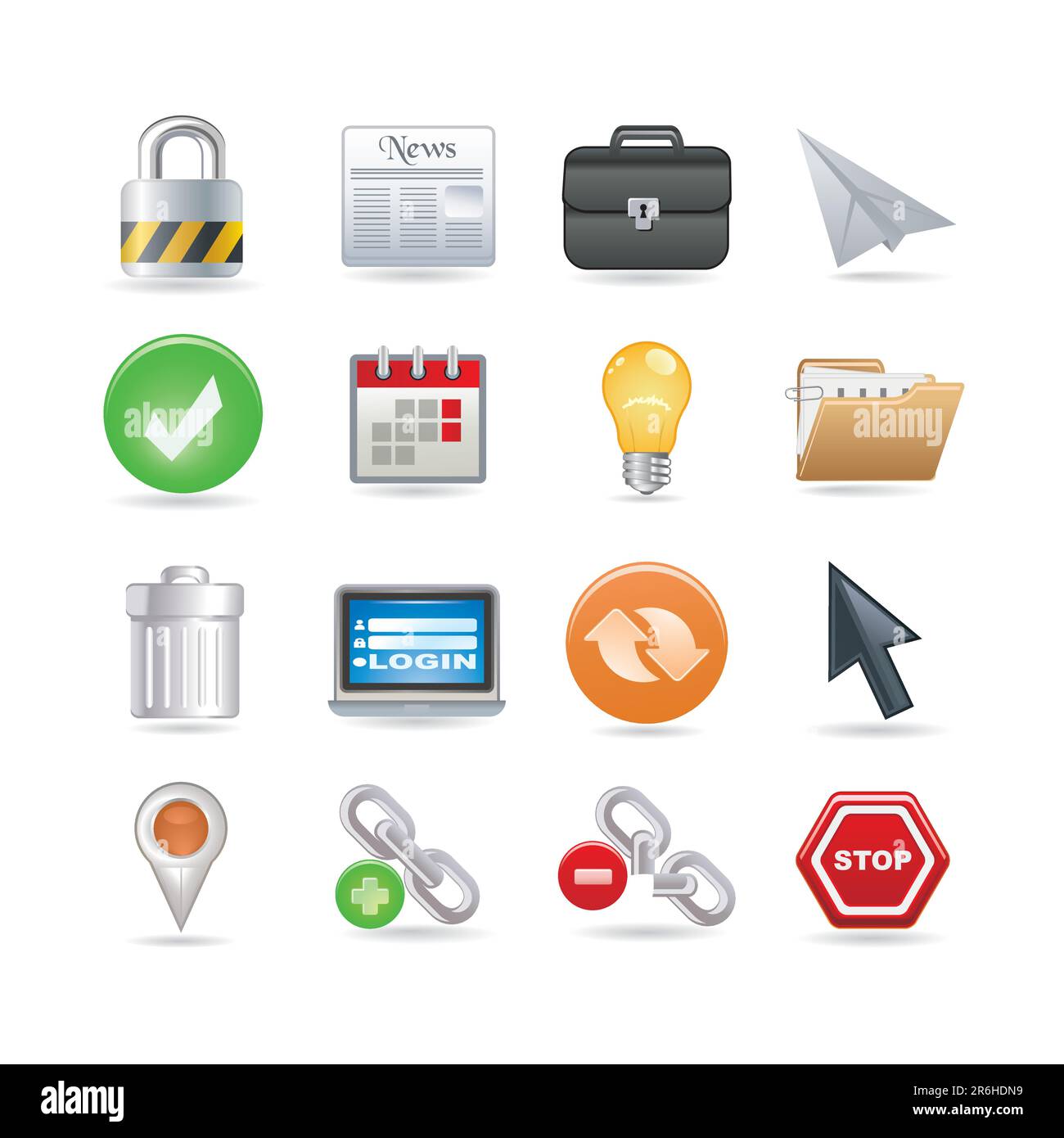 Universal web icons Stock Vector Image & Art - Alamy