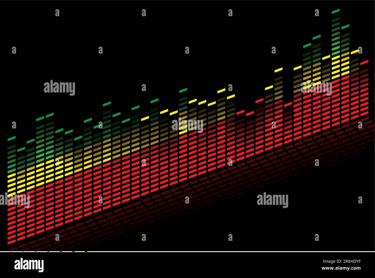 Graphic equalizer in red, yellow and green Stock Vector Image & Art - Alamy