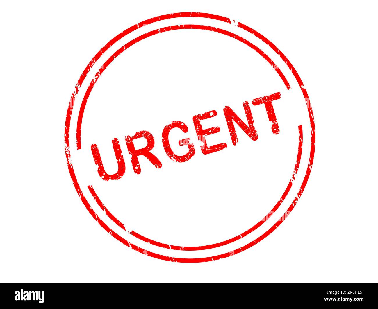 Circular Grunge Office Stamp with the word URGENT in a grunge ...