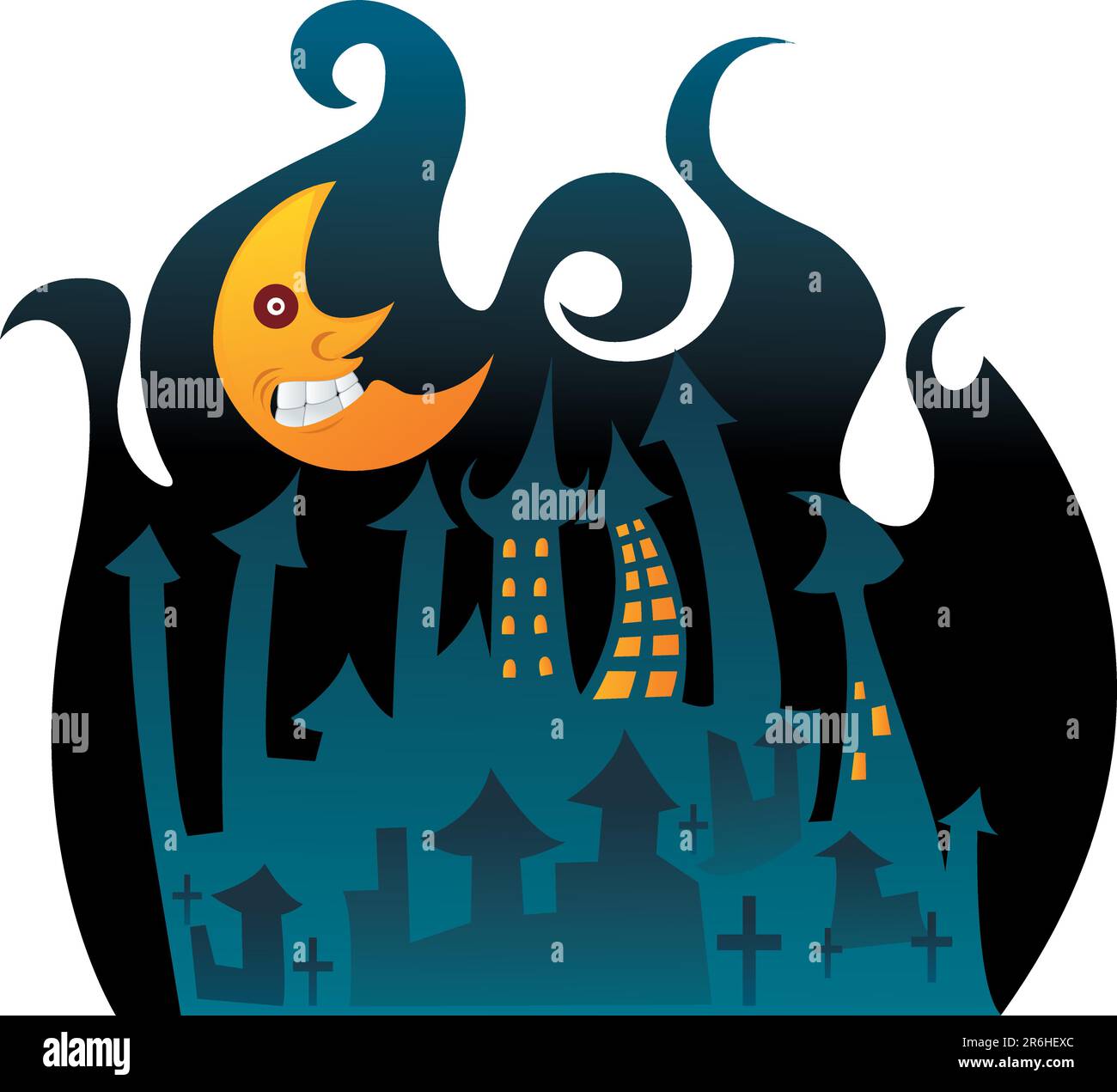 Cartoon style castle pattern design Stock Vector Image & Art - Alamy
