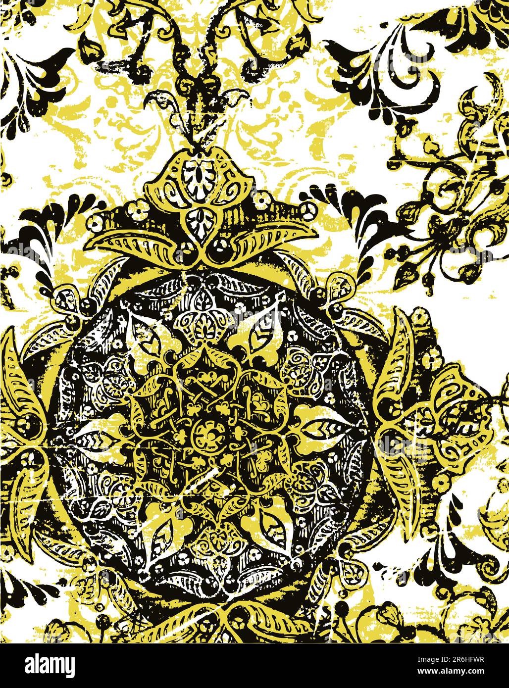 medieval abstract pattern card design Stock Vector Image & Art - Alamy