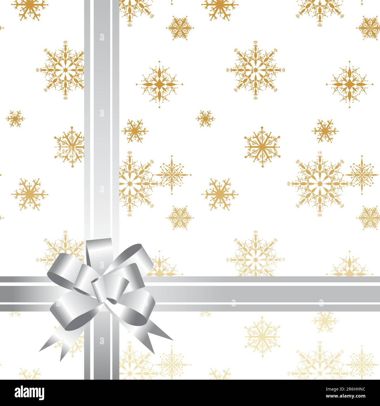 Ribbon bow christmas present Stock Vector Images - Alamy