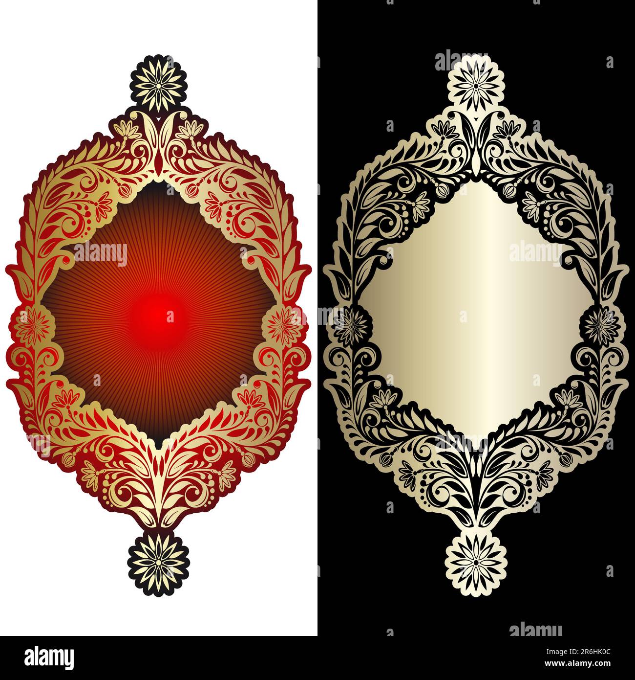 Color on gold leaf Stock Vector Images - Alamy