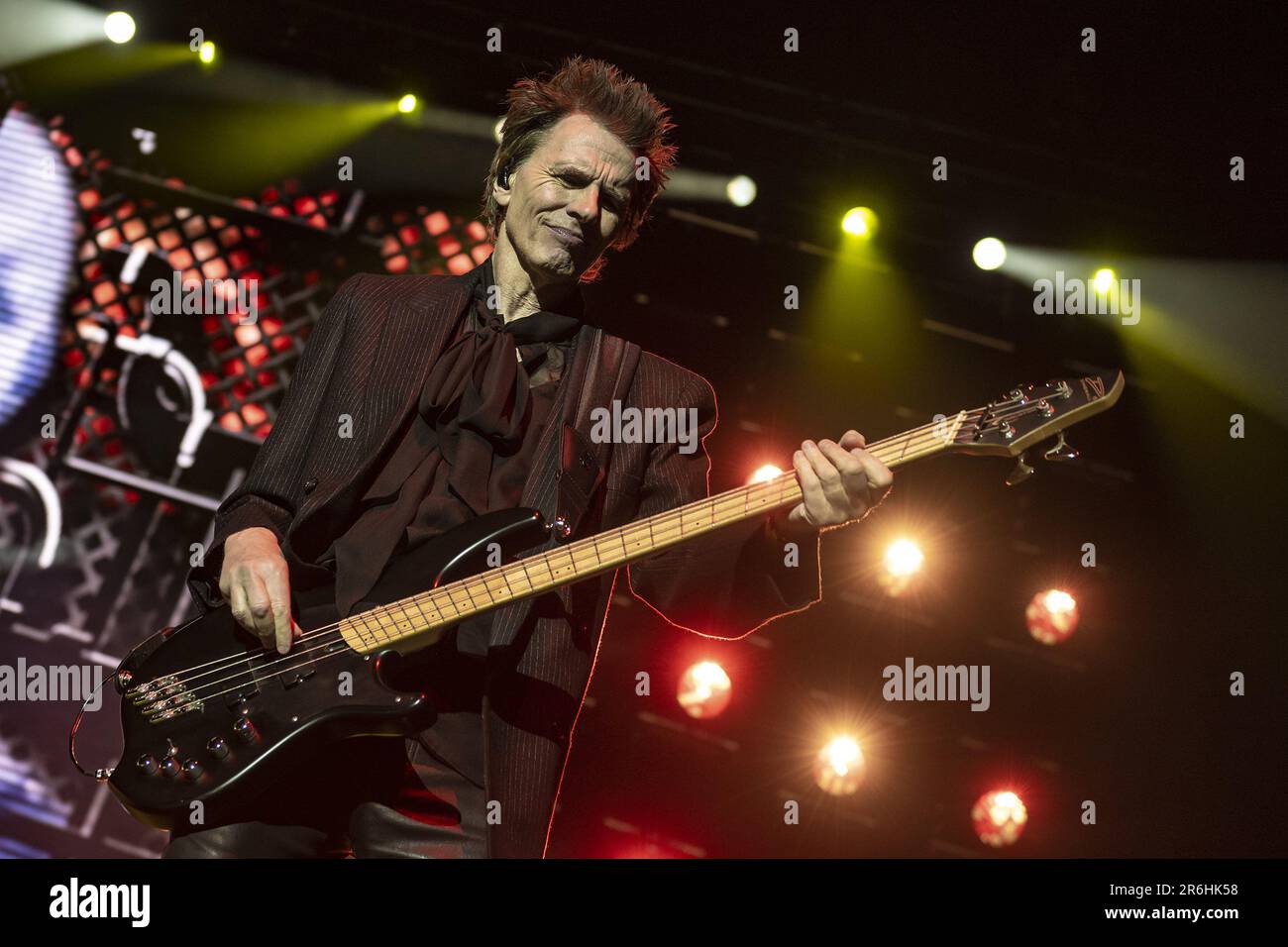 LONDON, ENGLAND: Duran Duran perform on stage supported by Jake Shears ...