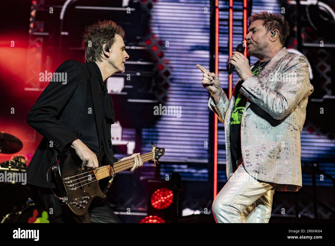 LONDON, ENGLAND: Duran Duran perform on stage supported by Jake Shears ...