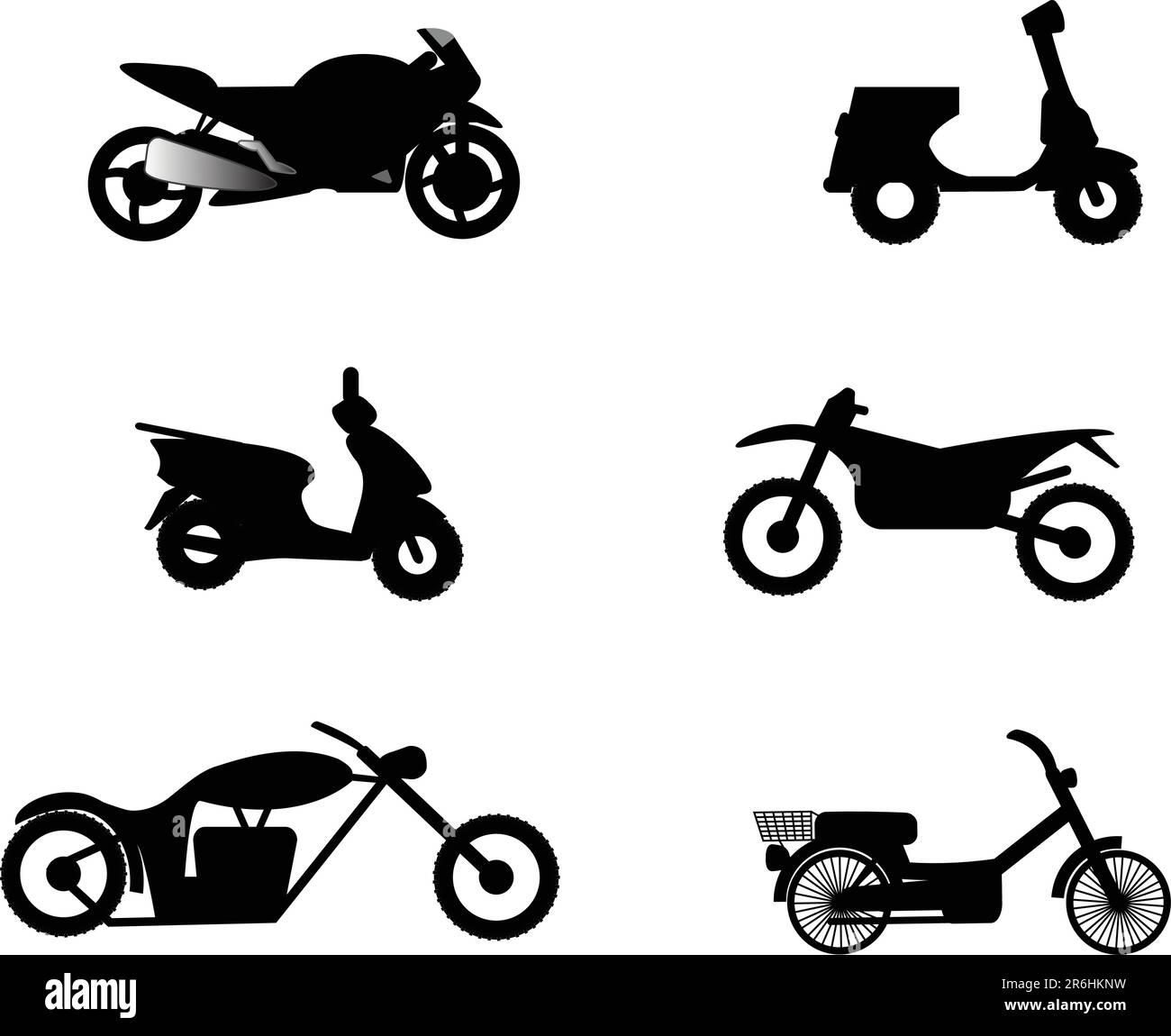 Motorcycle silhouette clipart hi-res stock photography and images - Alamy