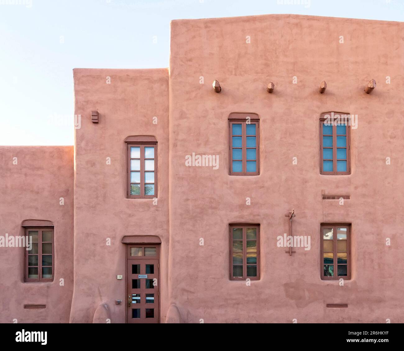 Side elevation image of the adobe Museum of Contemporary Native Arts ...