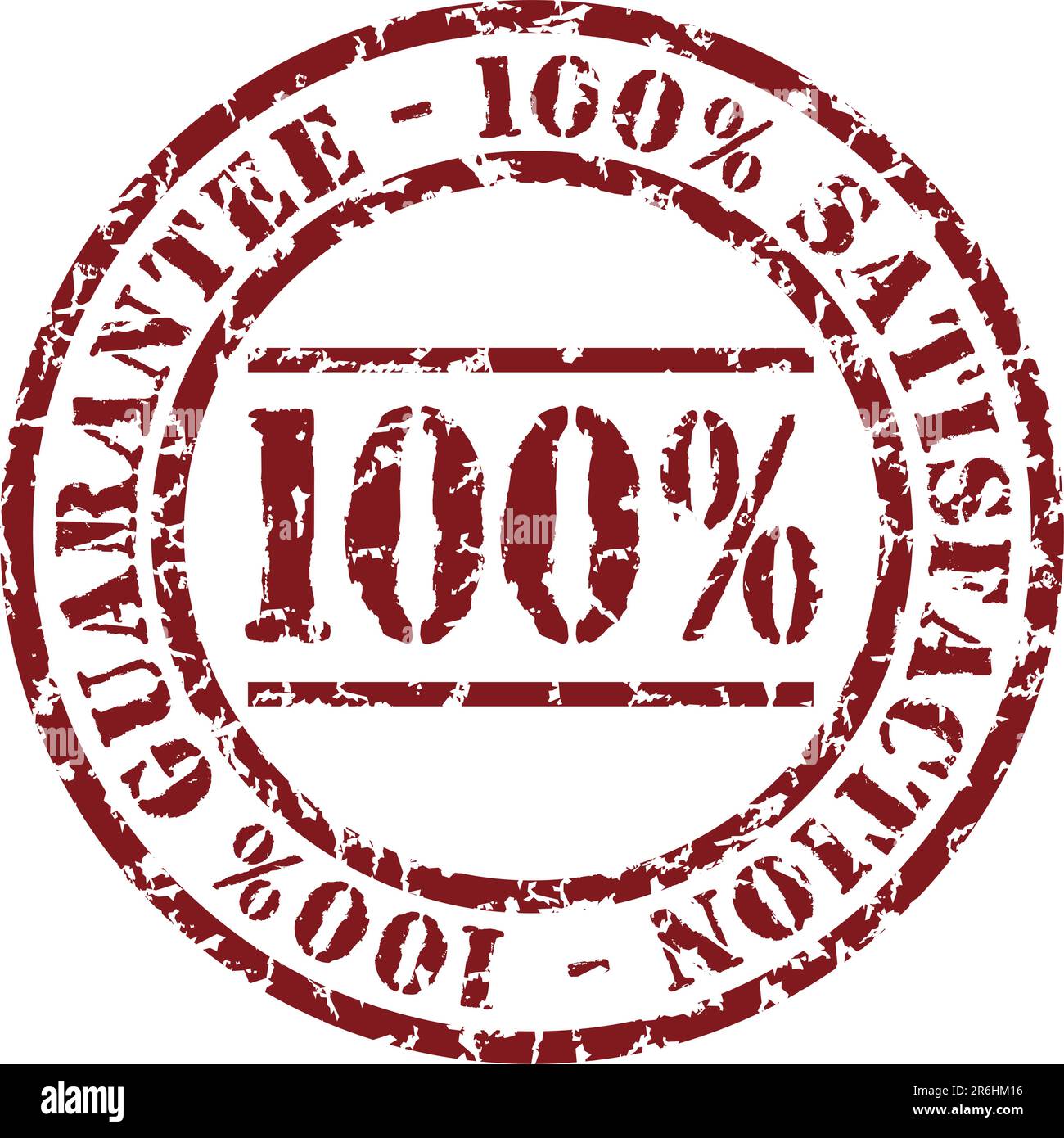 Vector satisfaction stamp with red ink Stock Vector Image & Art - Alamy