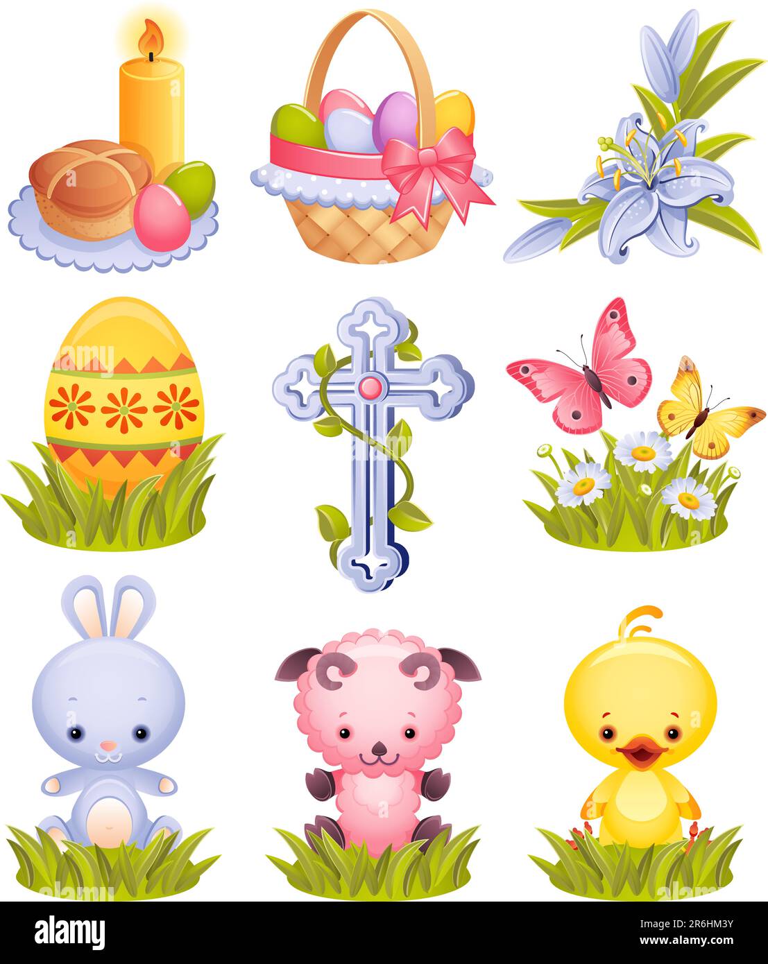 Vector illustration - Easter icon set Stock Vector Image & Art - Alamy