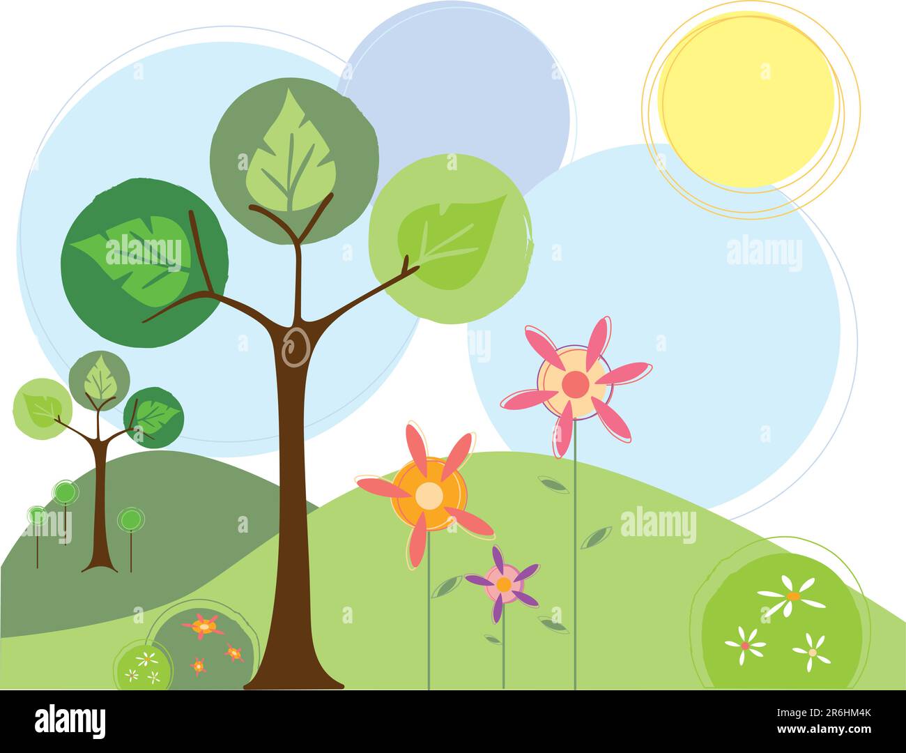 Stylized outdoors Stock Vector Images - Alamy