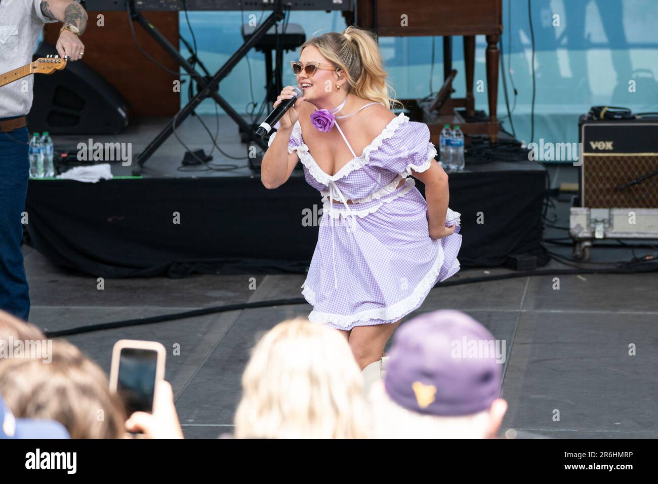 Hailey Whitters performs during the 2023 CMA Fest on Friday, June 9 ...