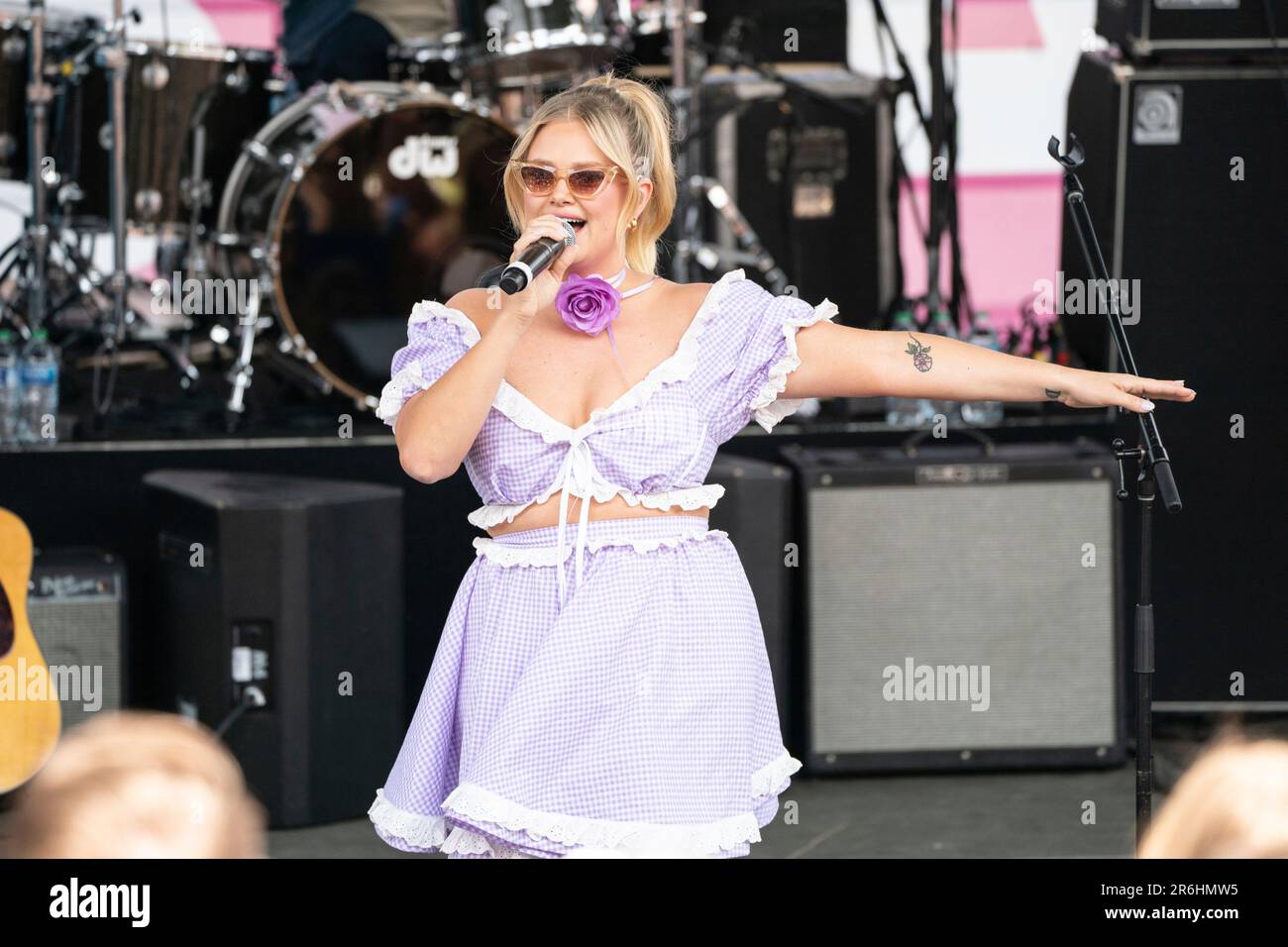 Hailey Whitters performs during the 2023 CMA Fest on Friday, June 9 ...