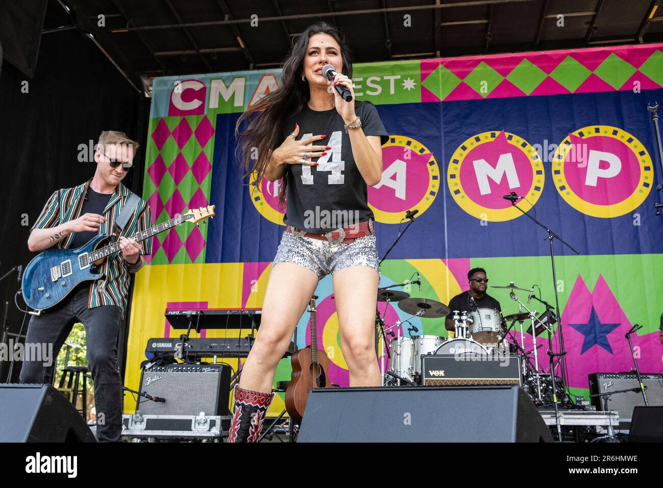 Kassi Ashton performs during the 2023 CMA Fest on Friday, June 9, 2023 ...