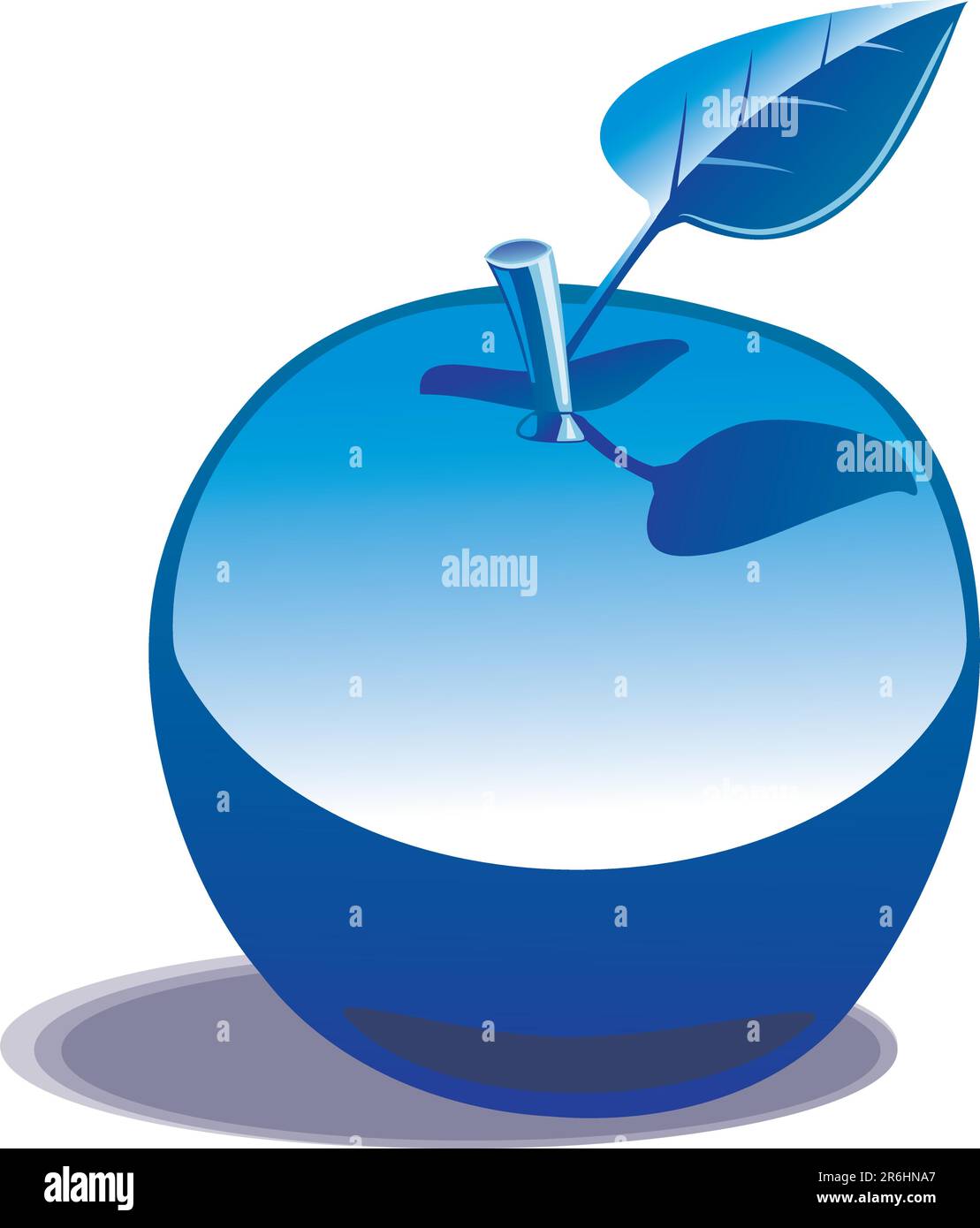 Blue apple Stock Vector Images - Alamy