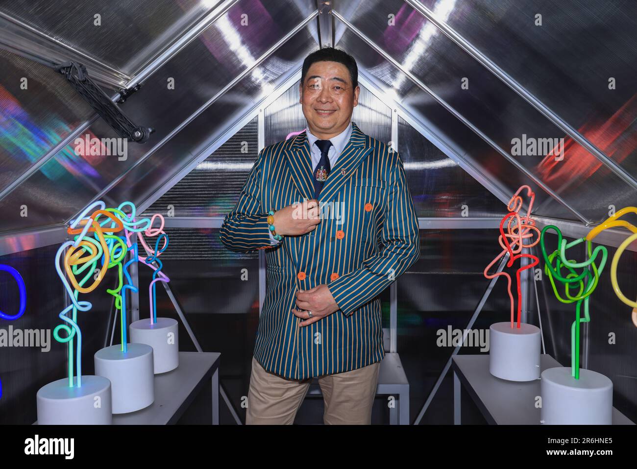 Panorama City, California, USA. 7th June, 2023. TV host Joey Zhou ...