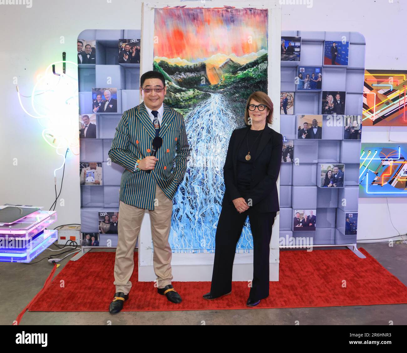 Panorama City, California, USA. 7th June, 2023. TV host Joey Zhou and ...