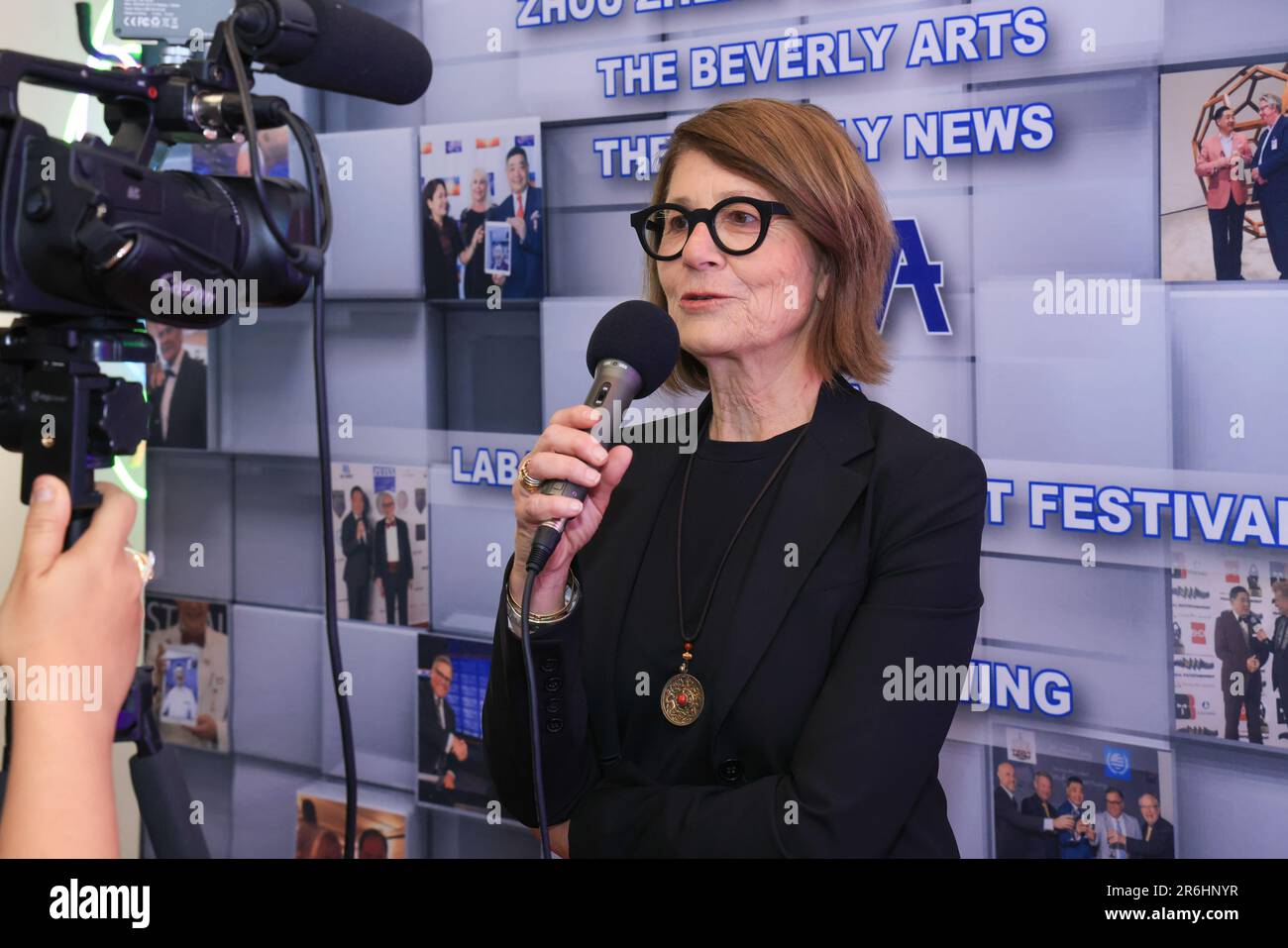 Panorama City, California, USA. 7th June, 2023. Artist Lisa Schulte ...