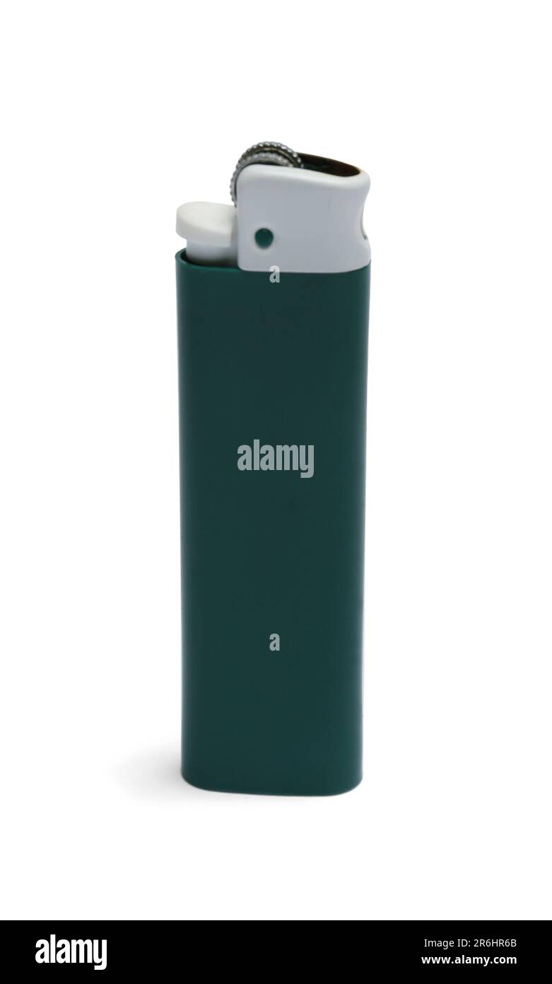 Stylish small pocket lighter isolated on white Stock Photo - Alamy