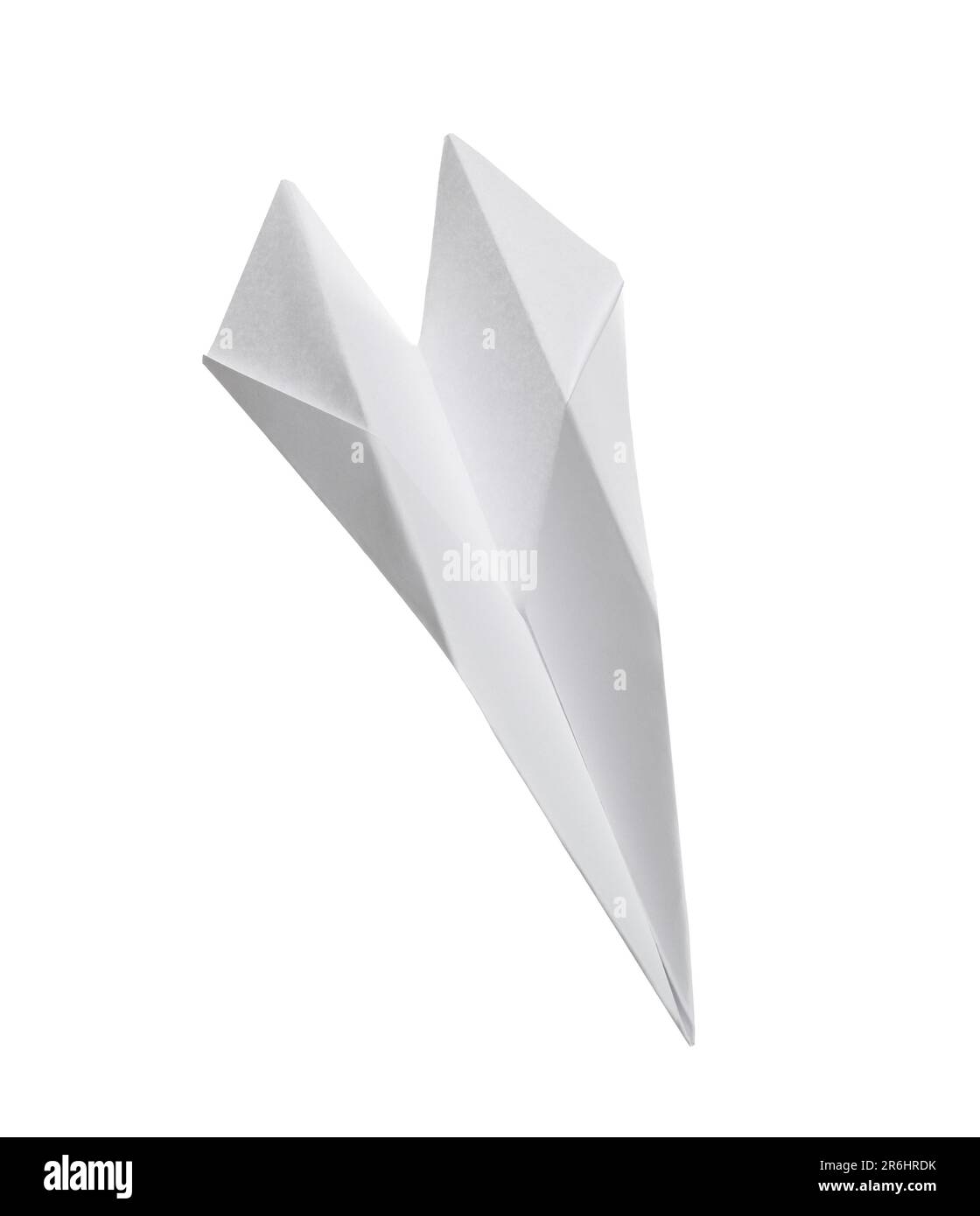One handmade paper plane isolated on white Stock Photo - Alamy