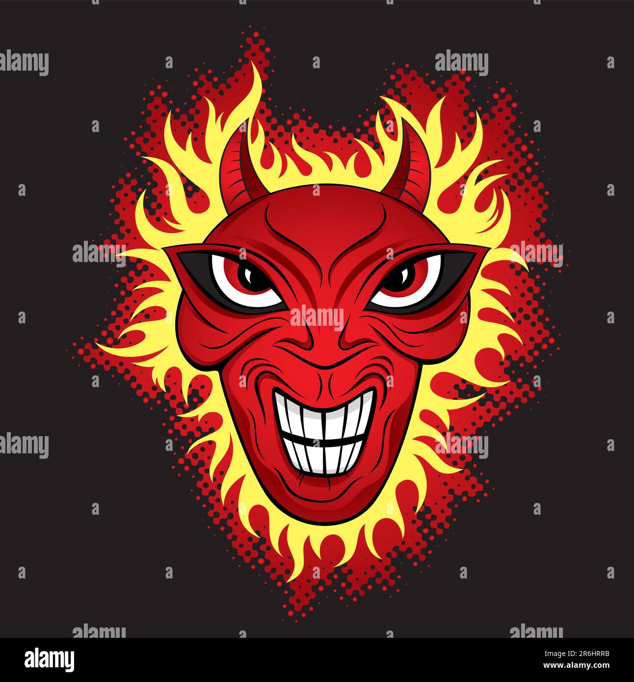 Scary face computer Stock Vector Images - Alamy