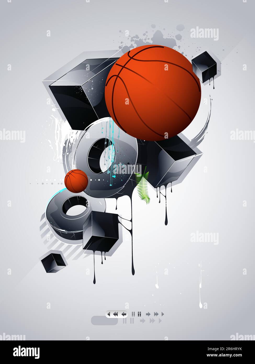 Modern abstract graffiti illustration Stock Vector Images - Alamy