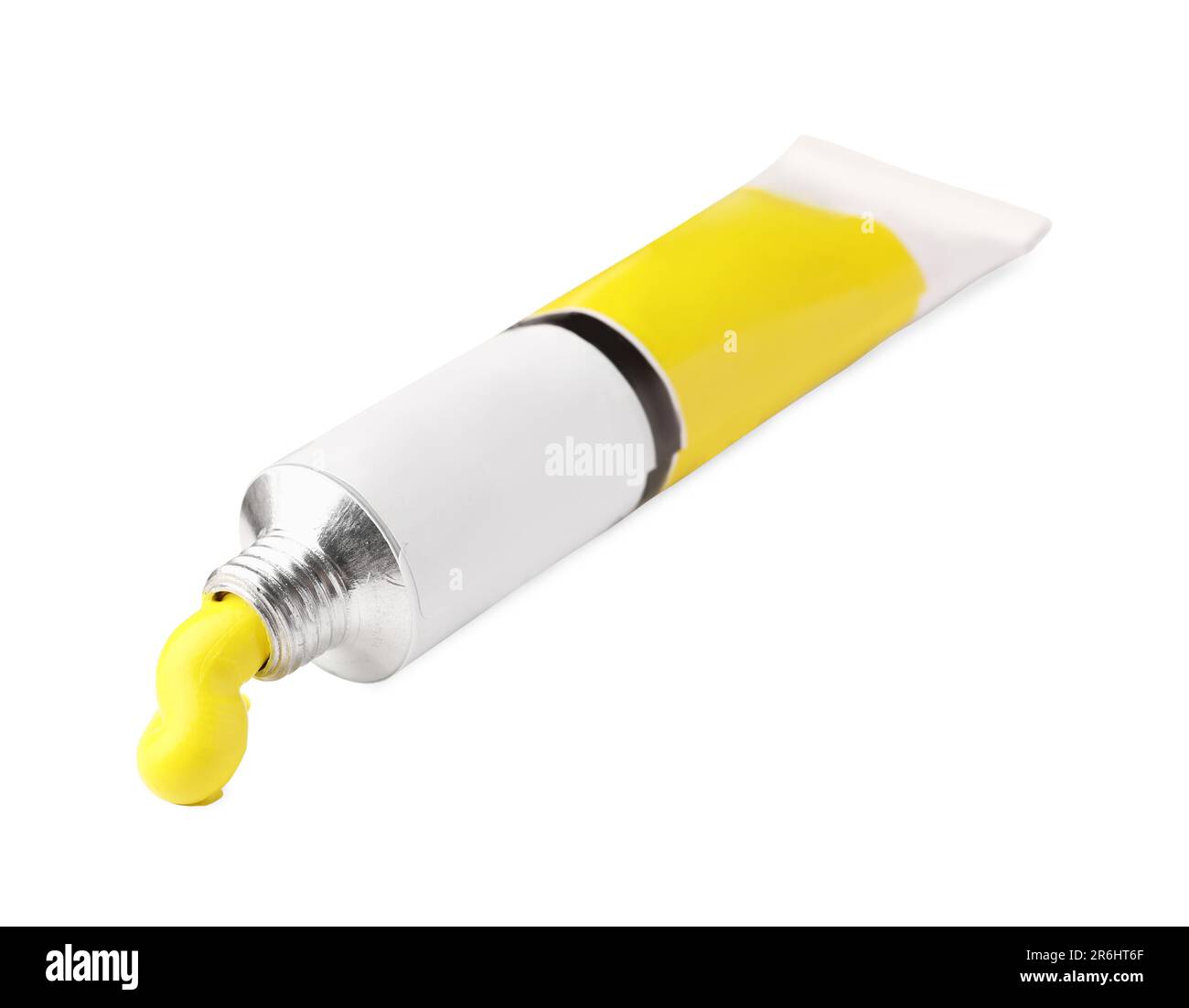 New tube oil paint white background Cut Out Stock Images & Pictures - Alamy