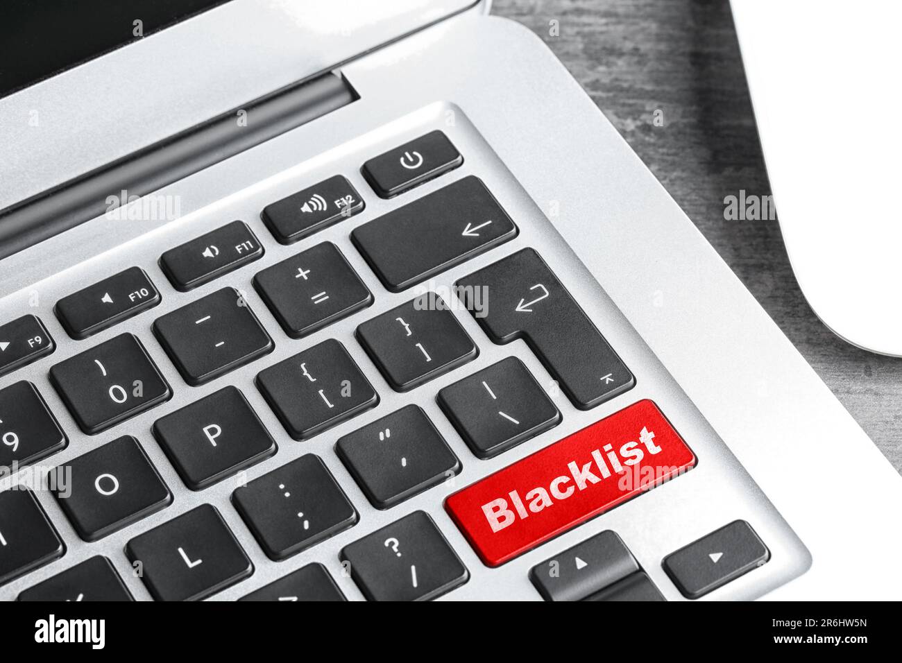 Blacklisted input hi-res stock photography and images - Alamy