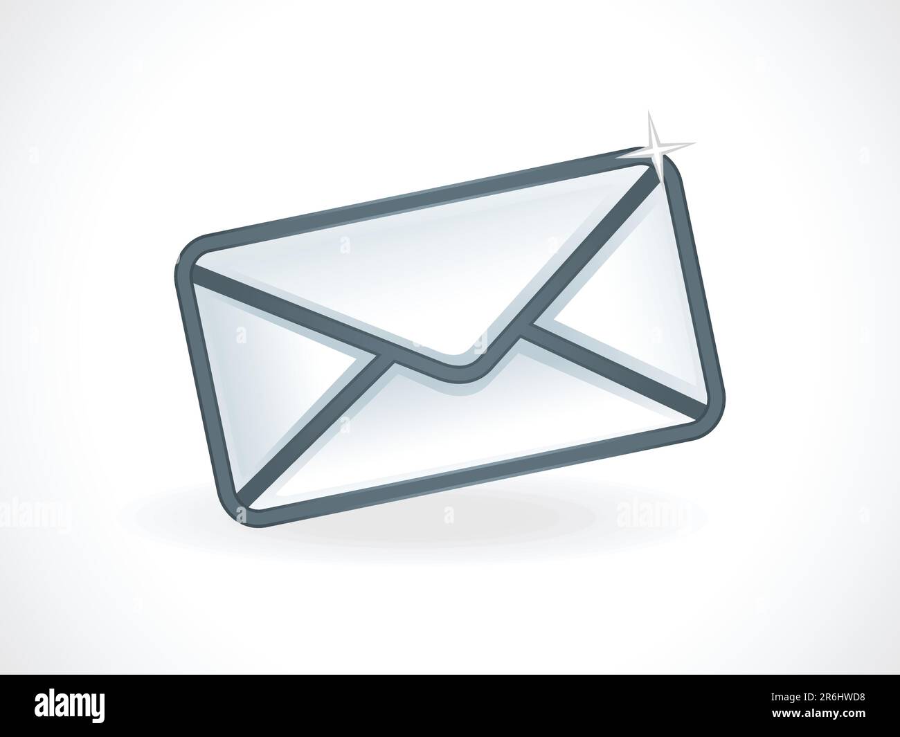 abstract glossy mail icon vector illustration Stock Vector Image & Art ...