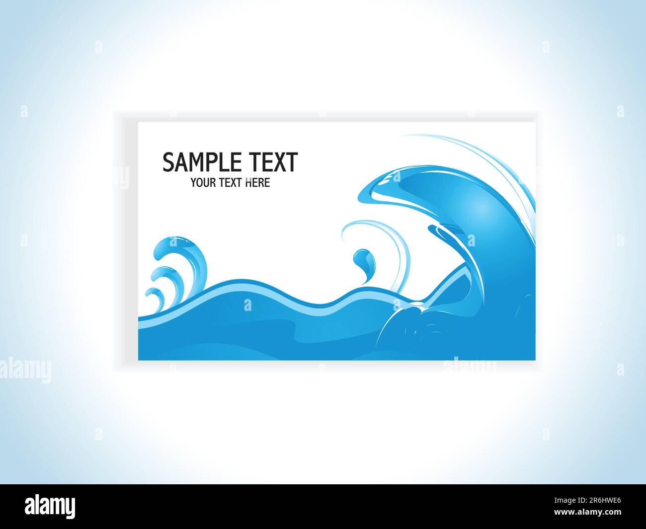 abstract colorful business card vector illustration Stock Vector Image ...