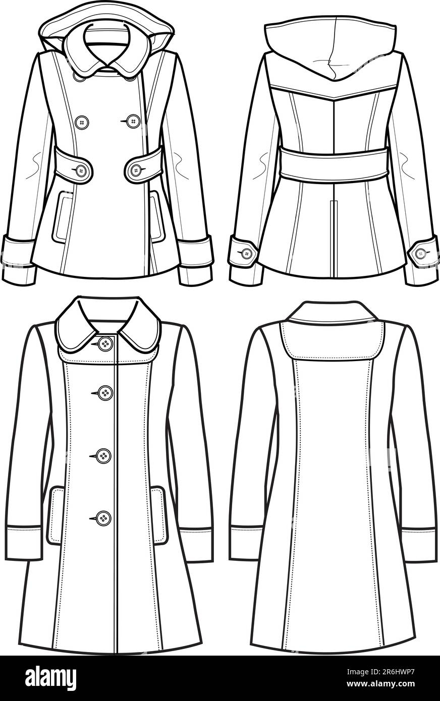 Black wool coat Cut Out Stock Images & Pictures - Alamy