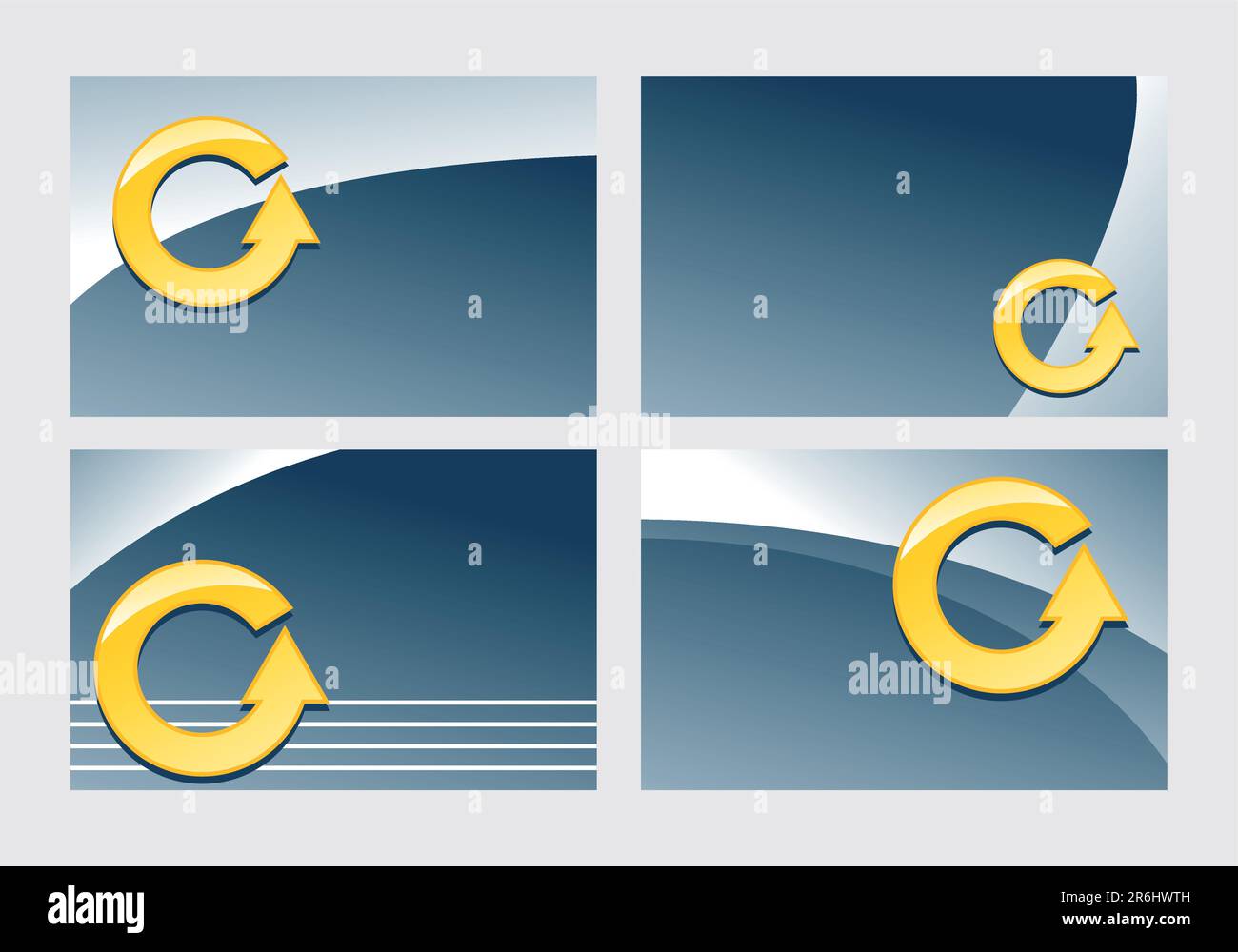 business card templates with loop symbol Stock Vector Image & Art - Alamy