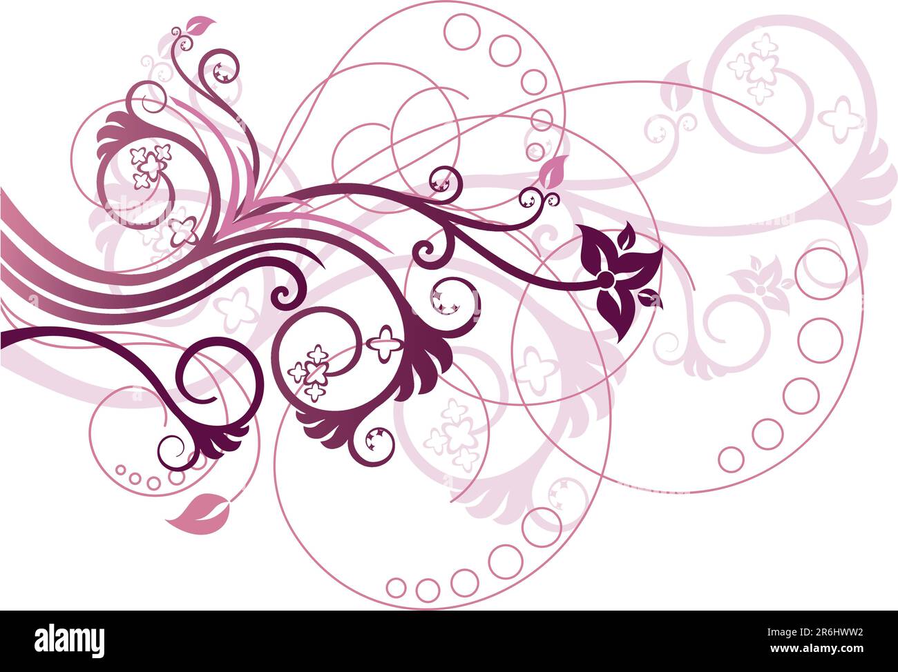 Floral design element vector illustration Stock Vector Image & Art - Alamy
