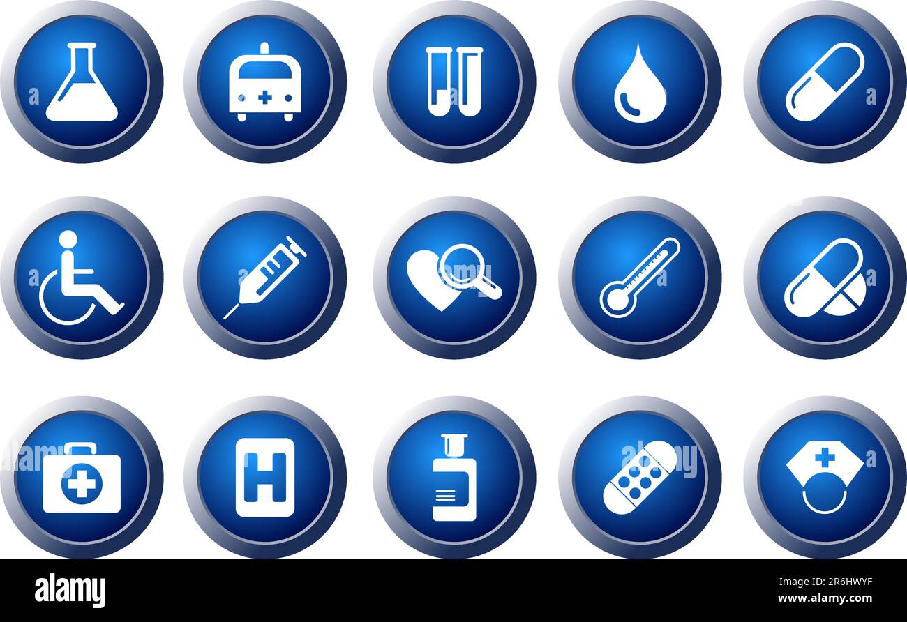 Healthcare and Pharma icons Stock Vector Image & Art - Alamy
