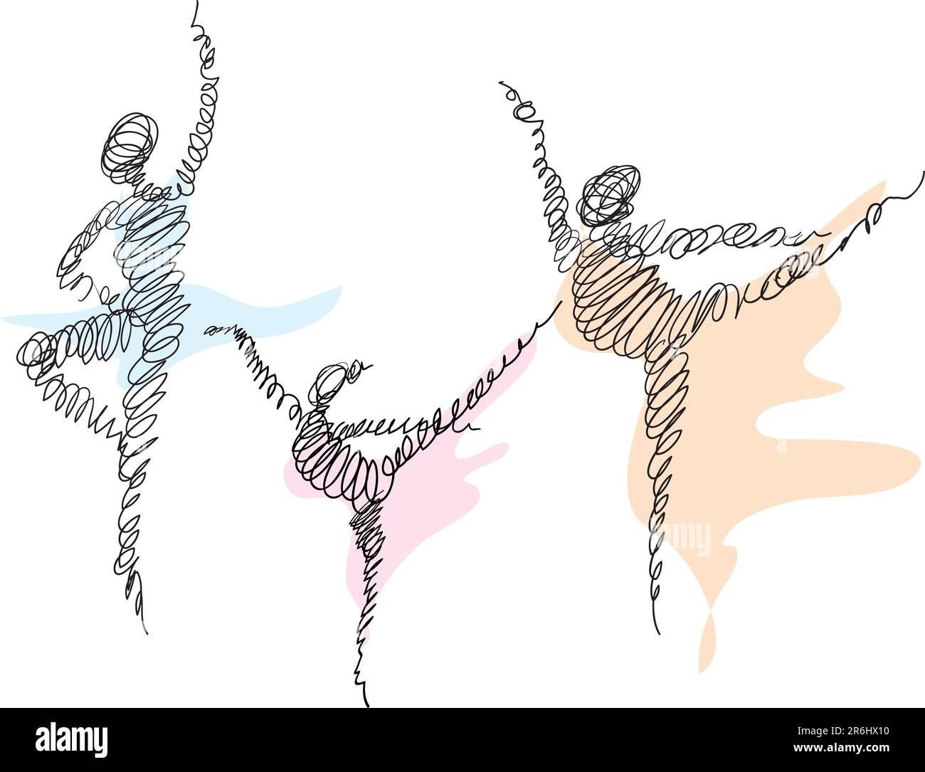 Set of wireframe dancers Stock Vector Image & Art - Alamy