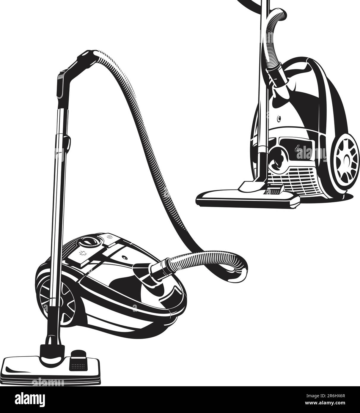 A Vector .eps 8 illustration of the vacuum cleaner. Easily change the ...